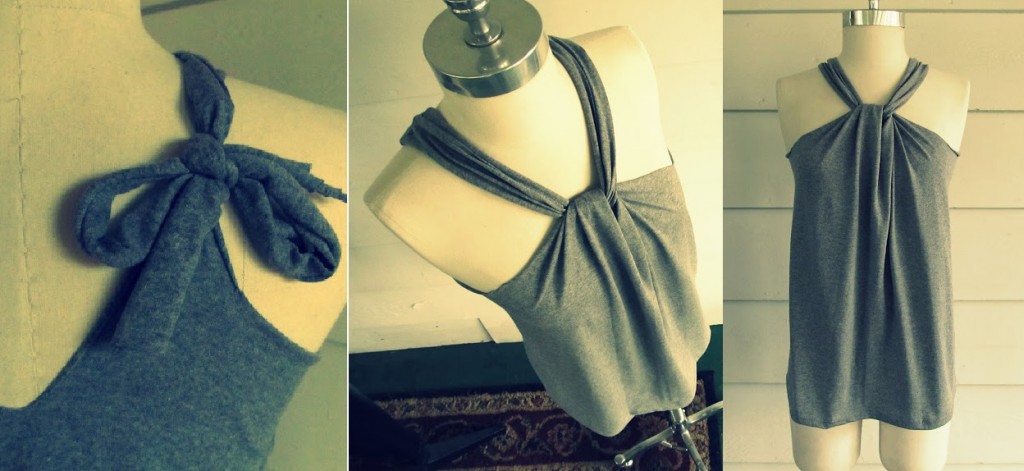 Tee Shirt Halter Tutorial - Pretty Ideas