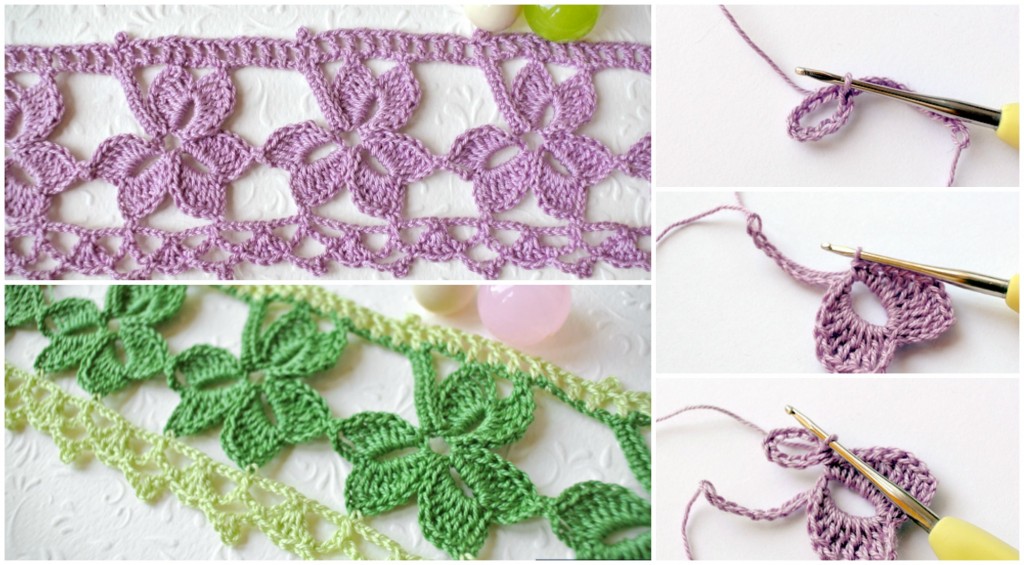 Crochet Trefoil Lace Edging - Pretty Ideas