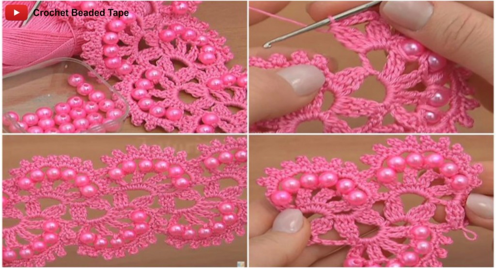 Crochet Beaded Tape