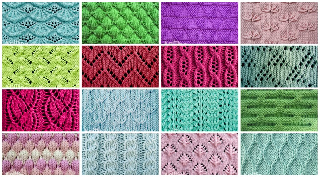 Over 250 Knitting Stitches - Knitting Guide - Pretty Ideas