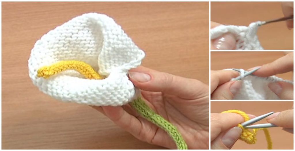 How To Knit A Calla Lilly - Pretty Ideas