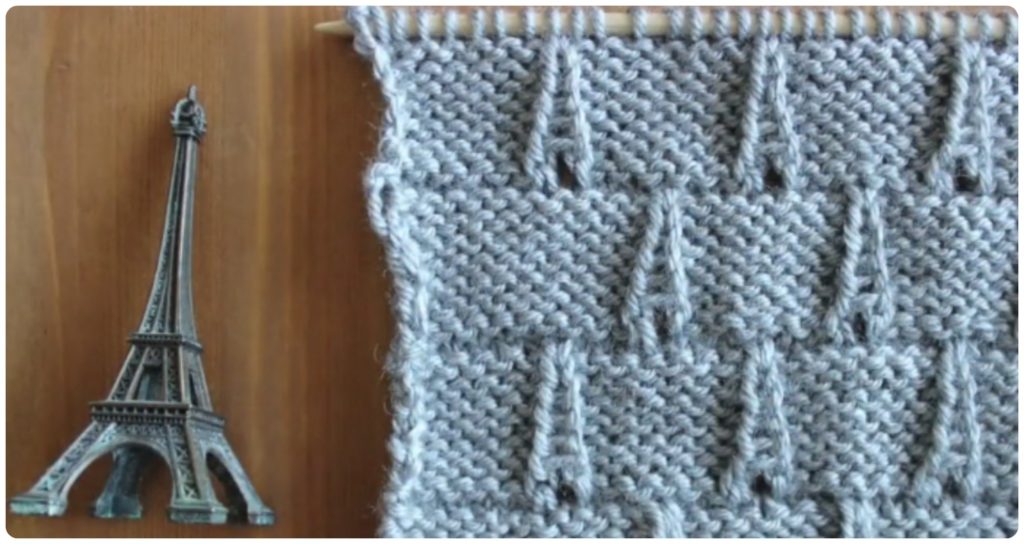 Knit Eiffel Tower Stitch - Pretty Ideas