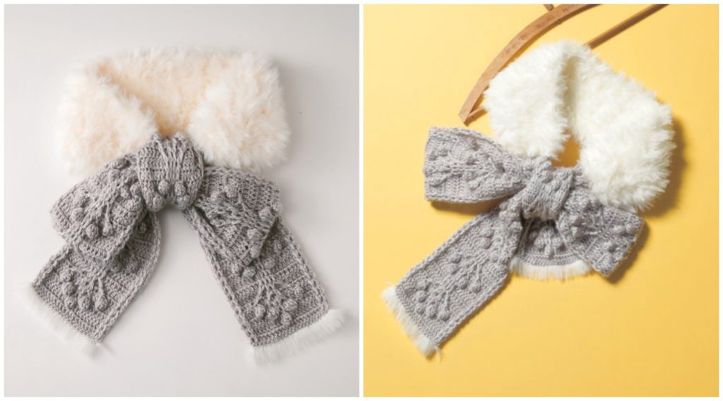 How To Crochet Elegant Bow Scarf - Pretty Ideas