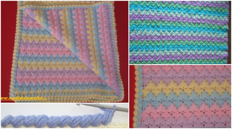 Spike Stitch Blanket Patterns and Diagrams
