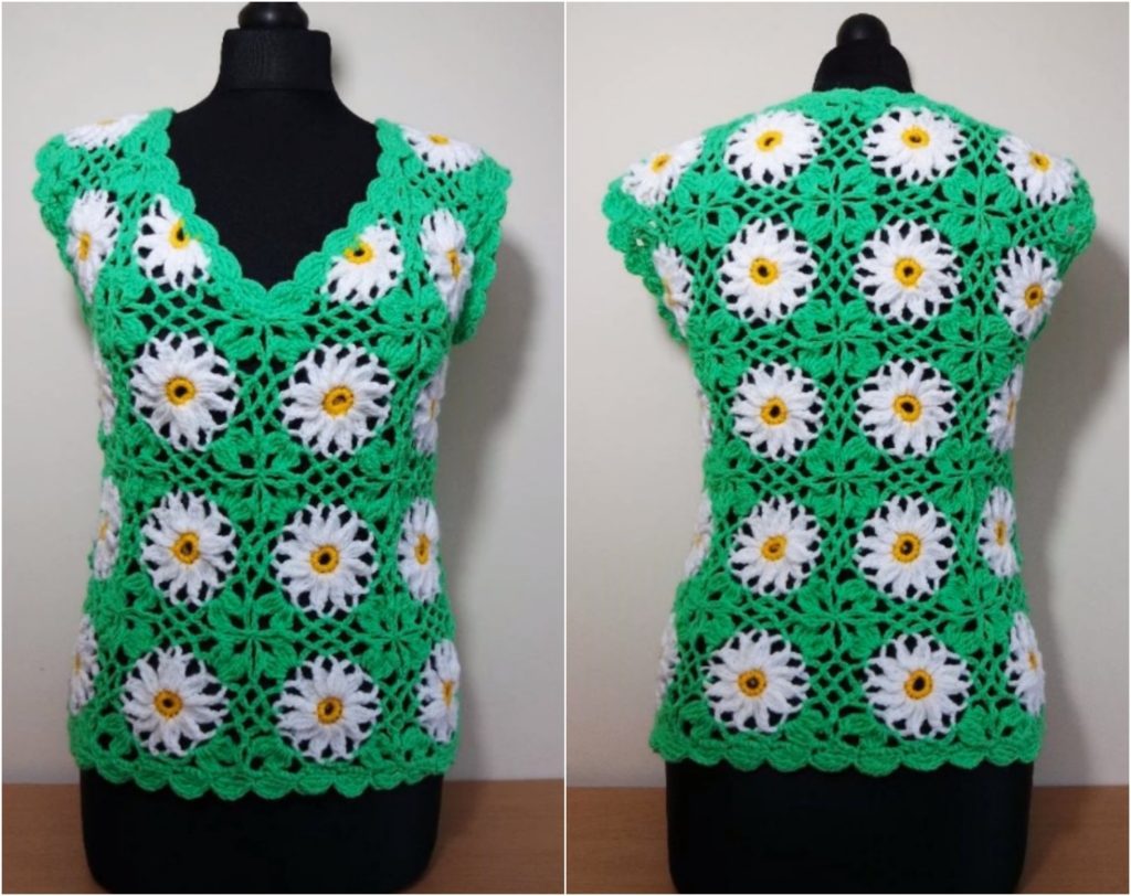 Crochet Daisy Blouse - Pretty Ideas