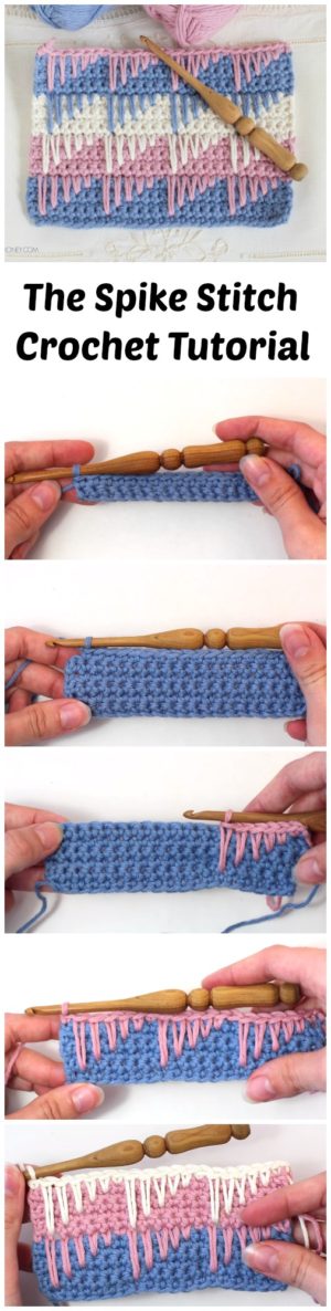 Spike Stitch Crochet Tutorial - Pretty Ideas