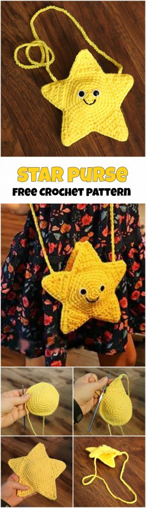 Crochet Star Purse - Pretty Ideas