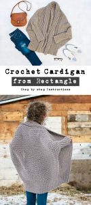 Crochet Cardigan From Rectangle - Pretty Ideas