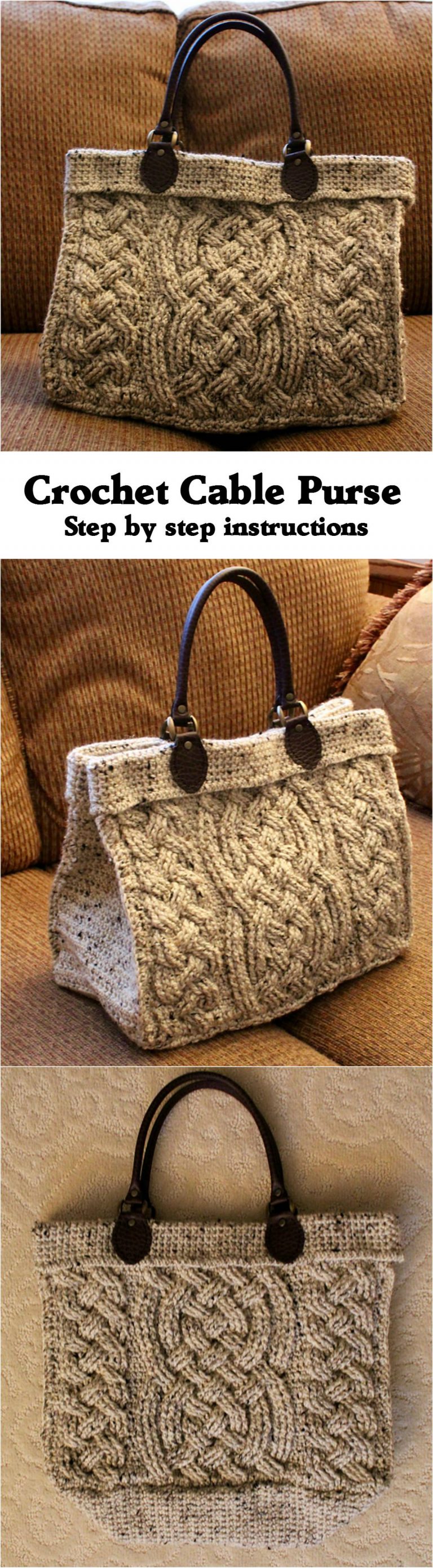 Crochet Cable Purse - Pretty Ideas