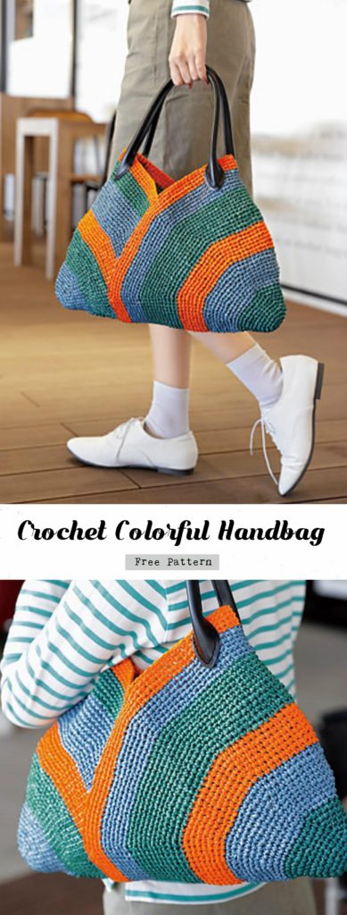 Crochet Colorful Handbag - Pretty Ideas