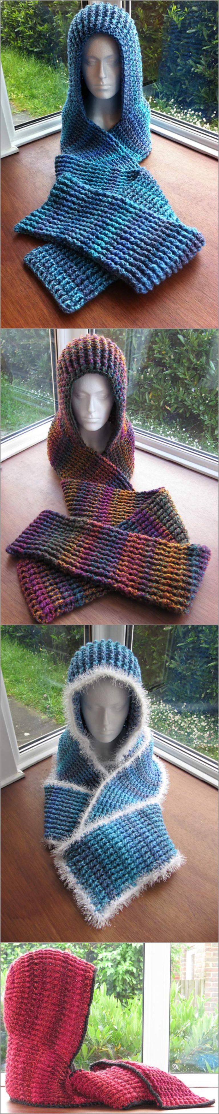 Crochet Chunky Ribbed Scoodie