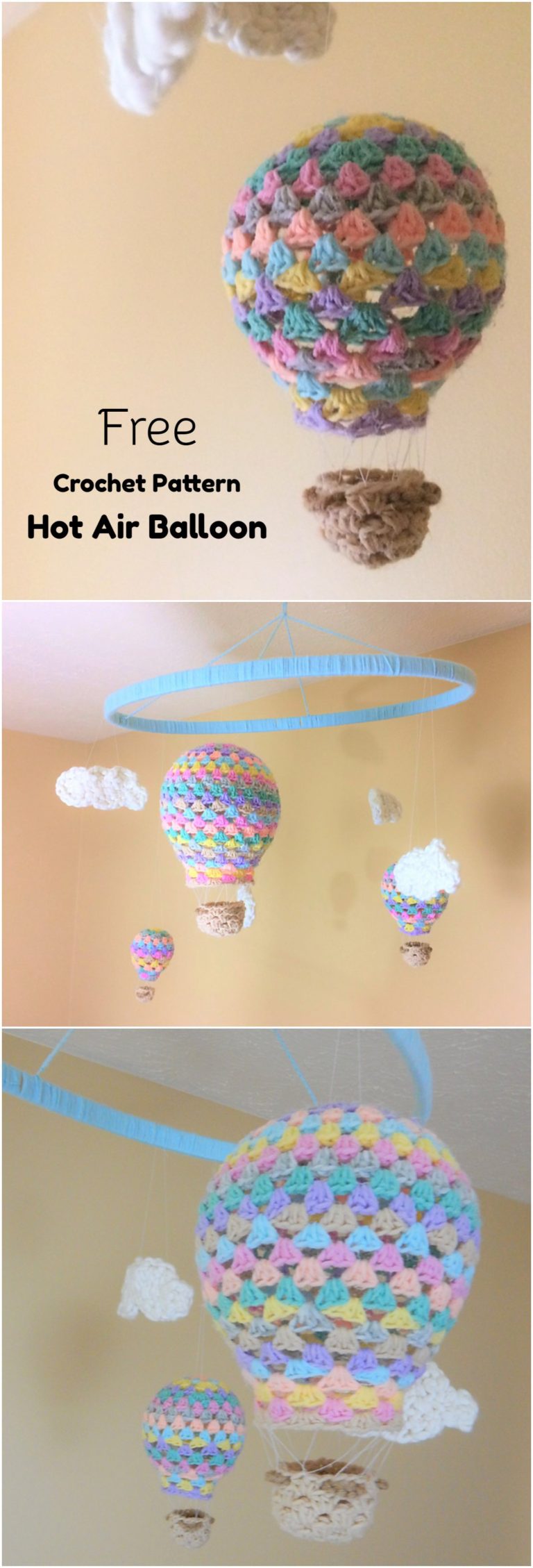 Hot Air Balloon Crochet Pattern - Pretty Ideas