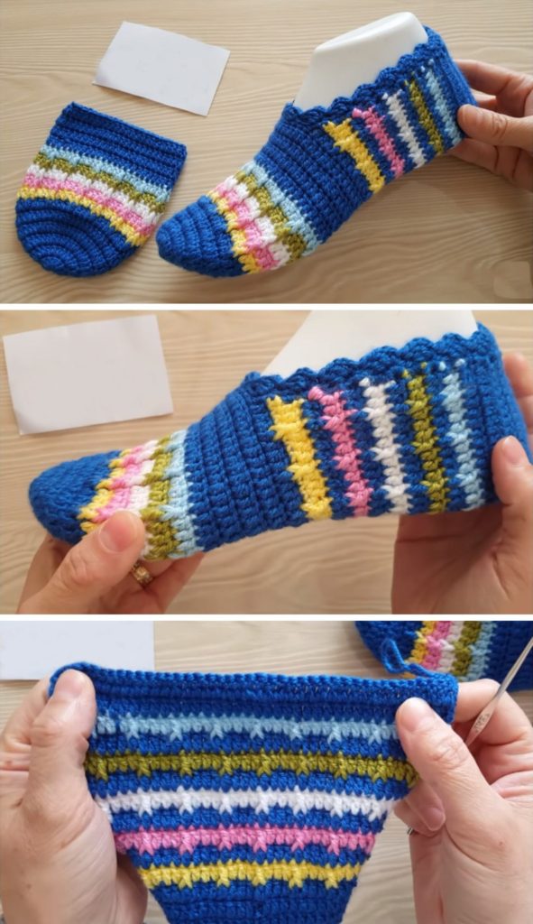 Crochet Colorful Slippers