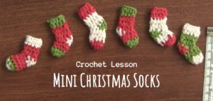Crochet Mini Christmas Socks