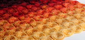 Crochet Fire Rose Blanket
