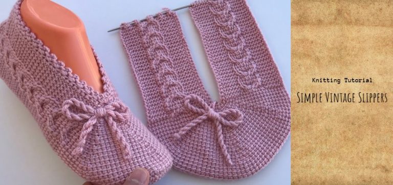 Knit Simple Vintage Slippers