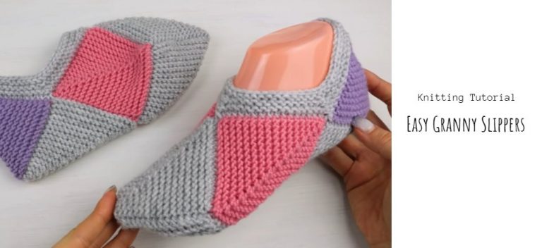 Knit Easy Granny Slippers
