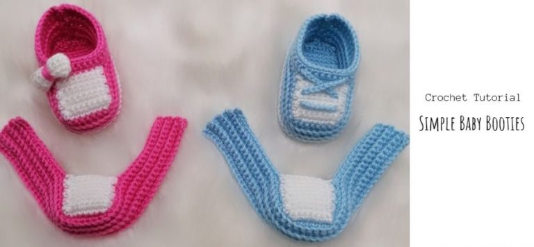 Crochet Simple Baby Slippers