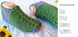 Knit Old Style Slippers
