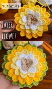Layer Flower Crochet Tutorial