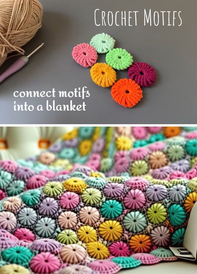 Crochet Motifs Without Cutting Yarn – Brilliant Idea for Beginners